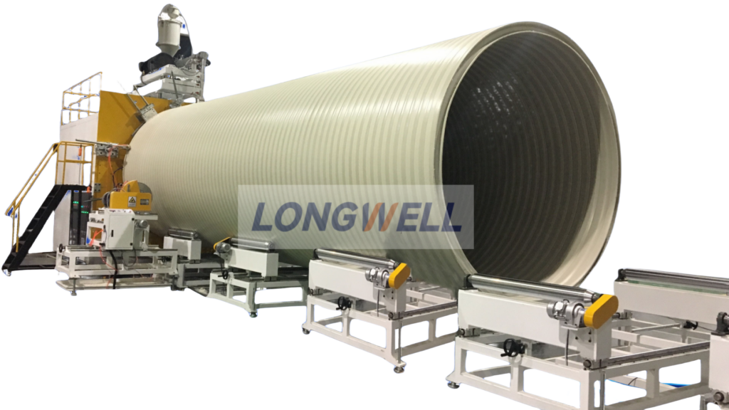 HDPE double wall spiral winding tank production extrusion machines ...